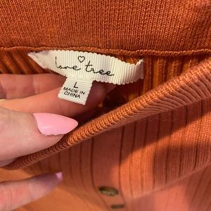 Love Tree | Skirts | Front Slit Button Knitted Midi Skirt | Poshmark